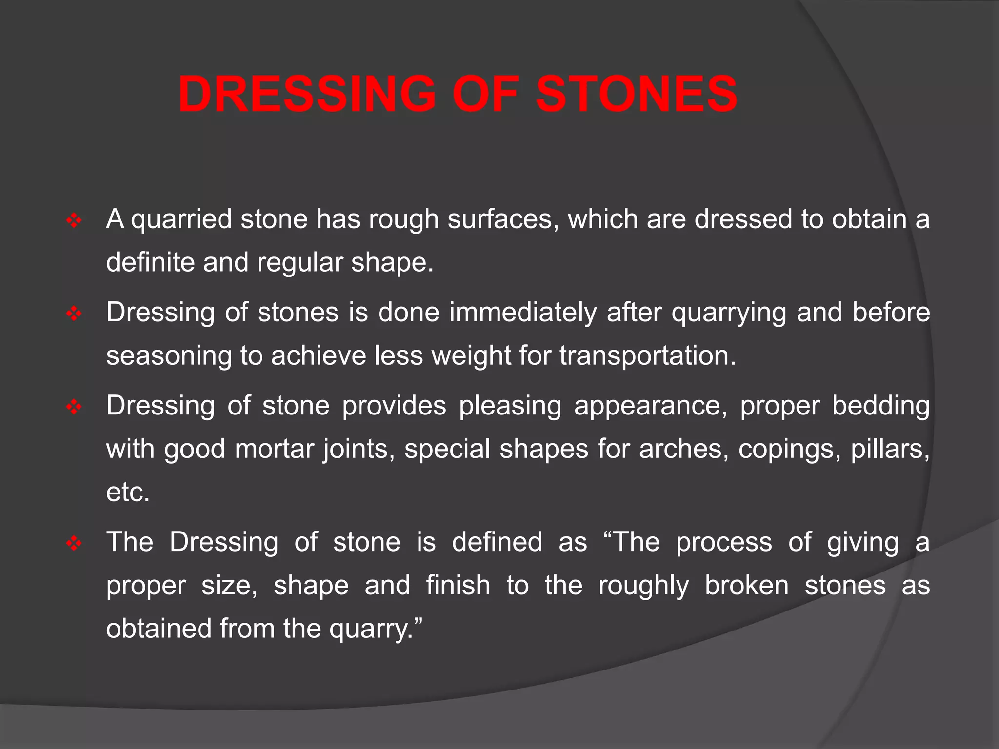 Quarrying of stones | PPTX