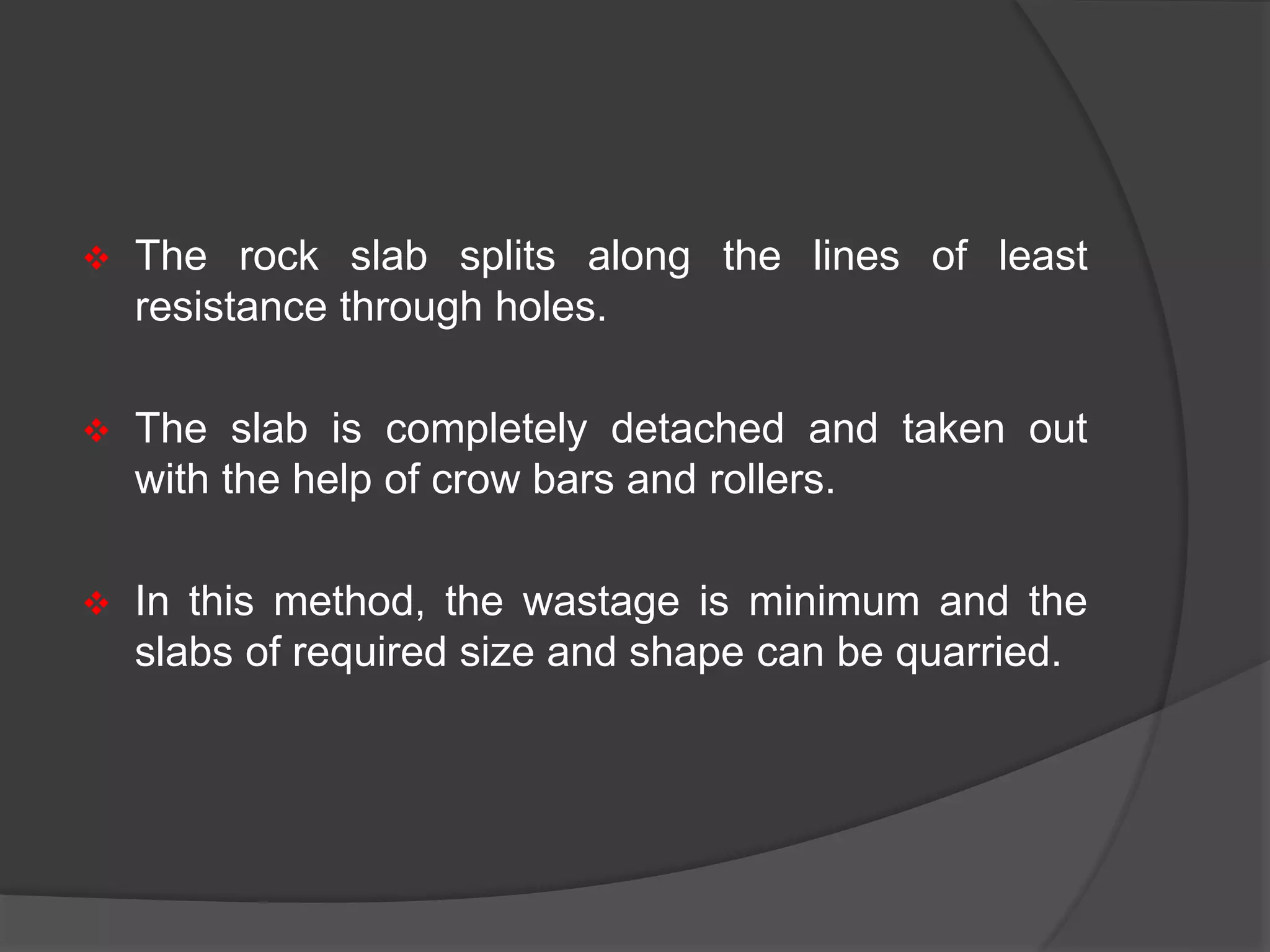 Quarrying of stones | PPTX