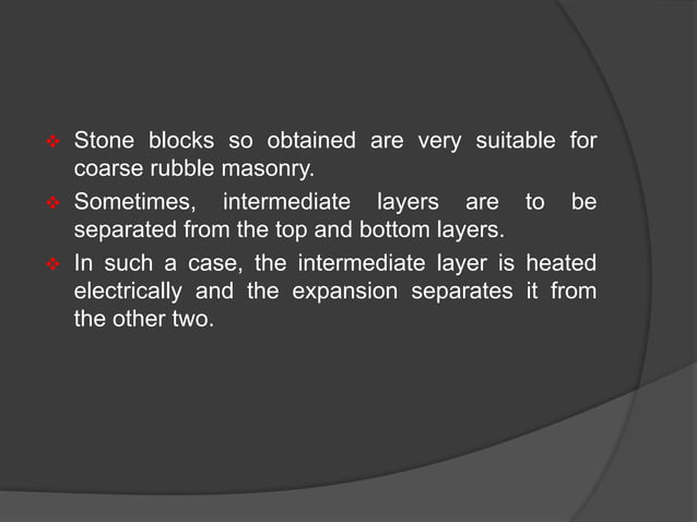 Quarrying of stones | PPTX