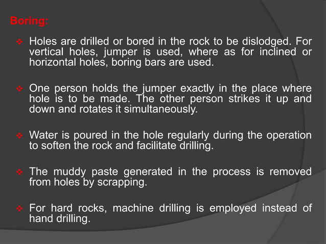 Quarrying of stones | PPTX