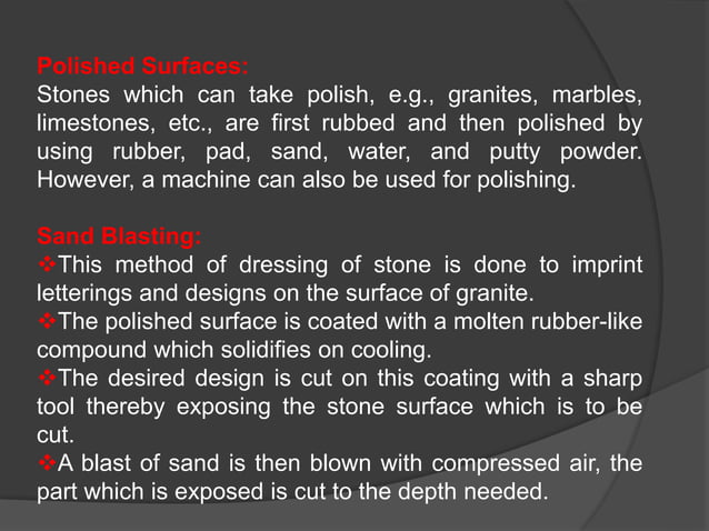 Quarrying of stones | PPTX