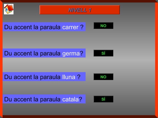 Quart-B accents I SÍL·LABES | PPT