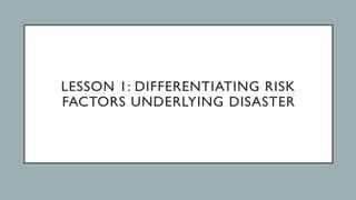 Quarter 1 in module 2 2025 DRRR subjects | PPTX