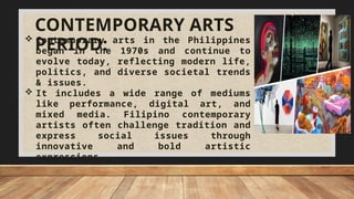 Exploring Philippine Arts: History, Forms, and Cultural Significance | PPTX