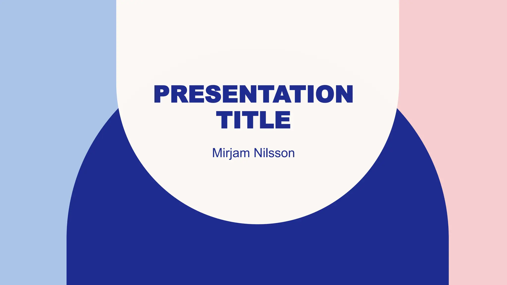 Presentation Title - Mirjam Nilsson 2024 | PPTX