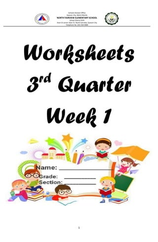 Grade 3 File Worksheet In Filipino 3 Week 1 Quarter 1 Yout – Craftyhearth