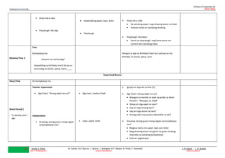 QUARTER 1 LESSON GUIDE KINDER | PDF