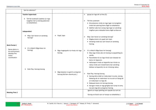 QUARTER 1 LESSON GUIDE KINDER | PDF