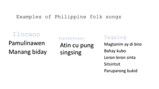 QUARTER 1 -LESSON 1 Folksongs of the Luzon.pptx