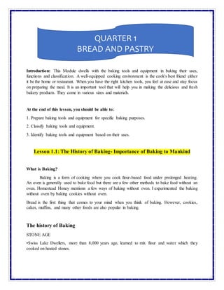 QUARTER 1 - MODULE 1.docx | Desserts and Baking | Food & Drink