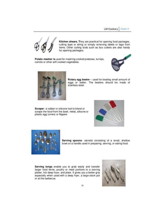 cookery module gr. 9 | DOCX