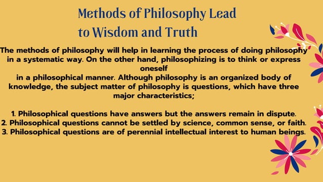 Quarter 1 – Module 2 Methods of Philosophizing.pdf | Geology | Science