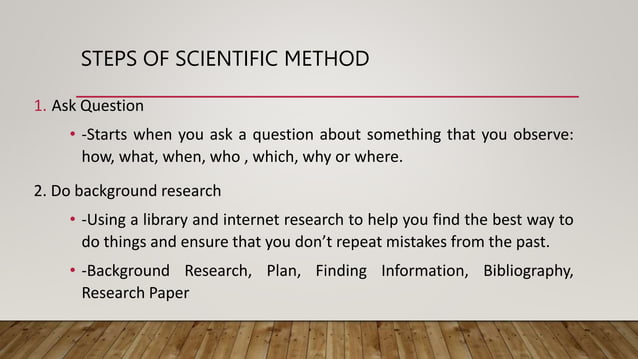 QUARTER 1 WEEK 1 Describe the Components of Scientific Investigation ...