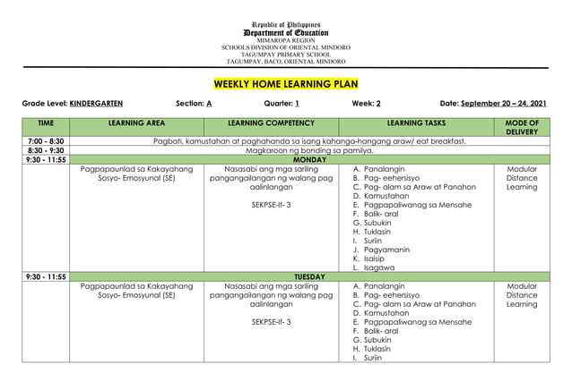 QUARTER 1 WEEK 1 TO 5 KINDER WEEKLY HOME LEARNING PLAN S.Y. 2021-2022.docx