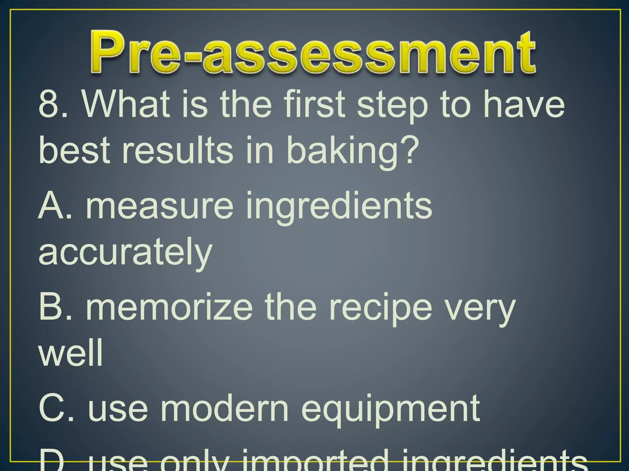 Quarter 2 - Measuring and substitution of Ingredients | PPTX