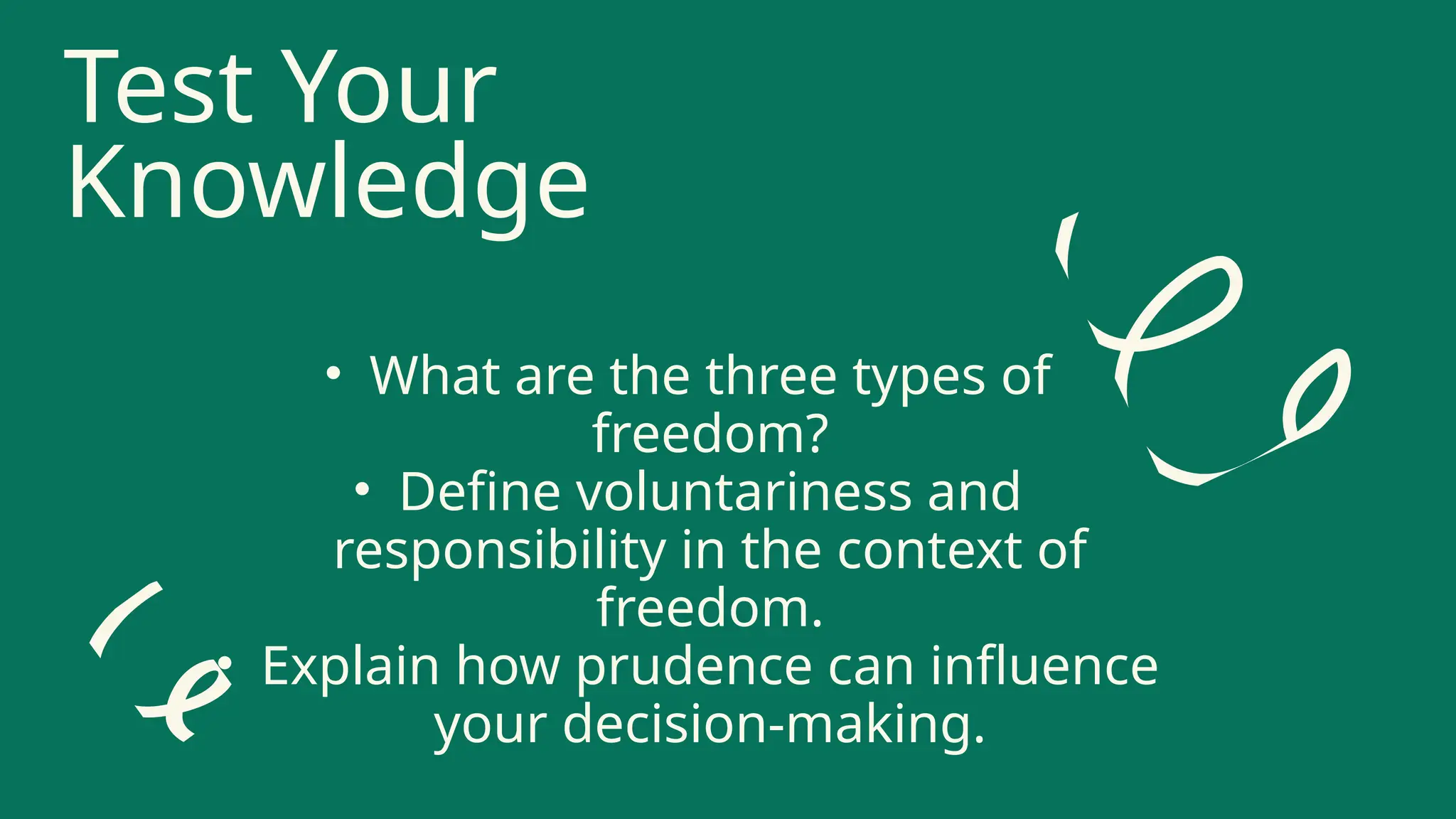 Quarter 2 - Lesson 1 - Freedom of a Human Person.pptx