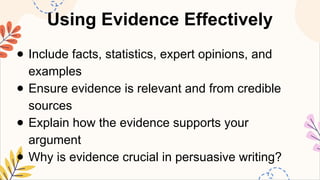 Understanding Persuasive Text Structures | PPTX