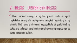 Quarter 2 – Aralin 1 - sintesis/buod.pptx