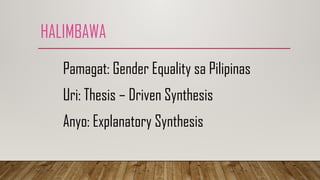 Quarter 2 – Aralin 1 - sintesis/buod.pptx