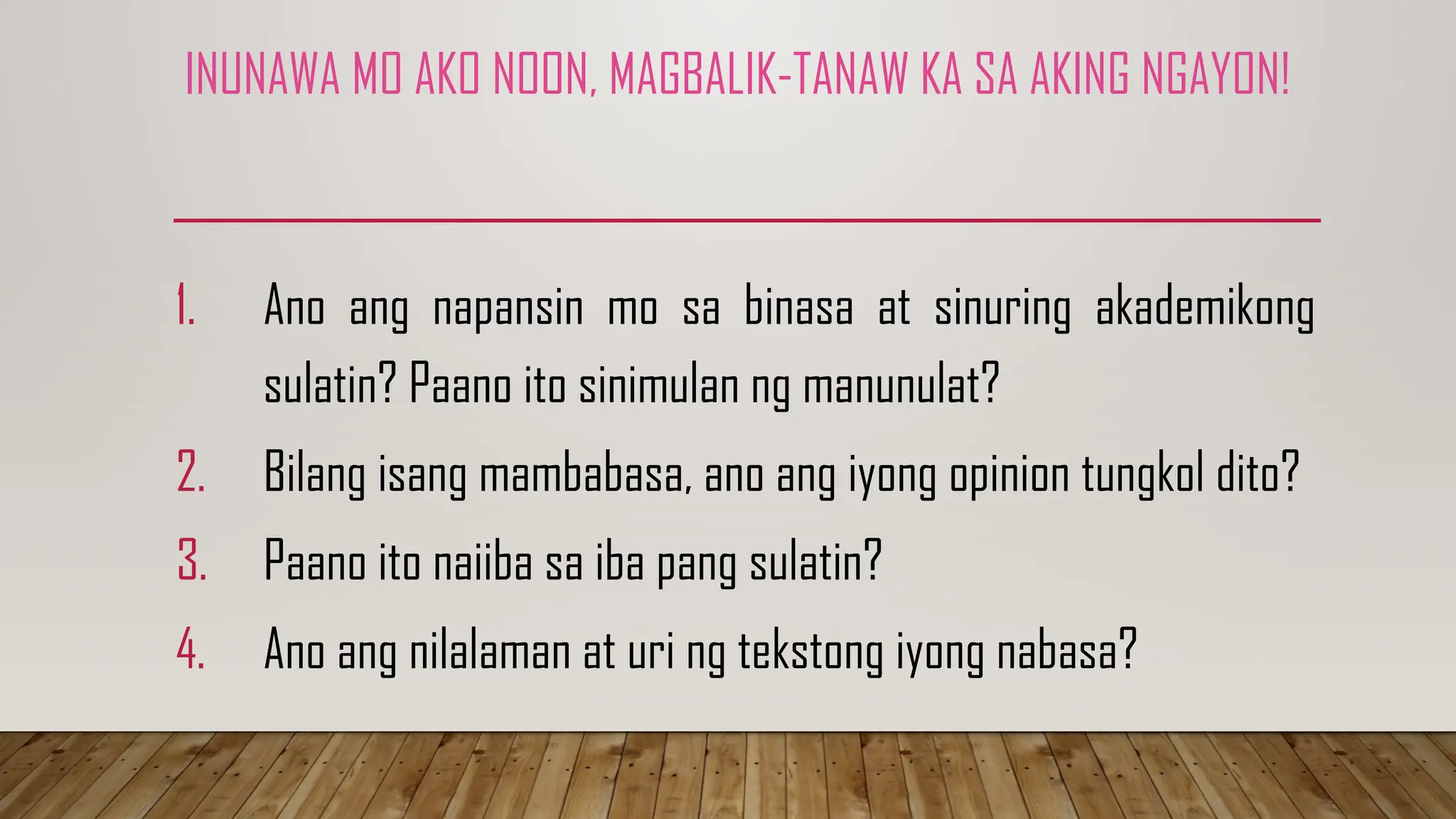 Filipino sa Piling Larang Quarter 2 – Aralin 2.pptx