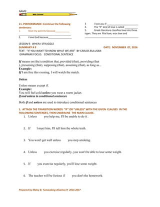 Quarter 2 grammar bank for grade 7 english | ODT