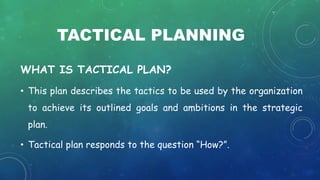 QUARTER 2 PLANNING in ORGANIZATION AND MANAGEMENT | PPTX