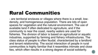 QUARTER 3 - Differentiating Typologies of Communities.pptx | Houses ...