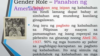 QUARTER 3 - LESSON 2- Gender roles sa Pilipinas.pptx