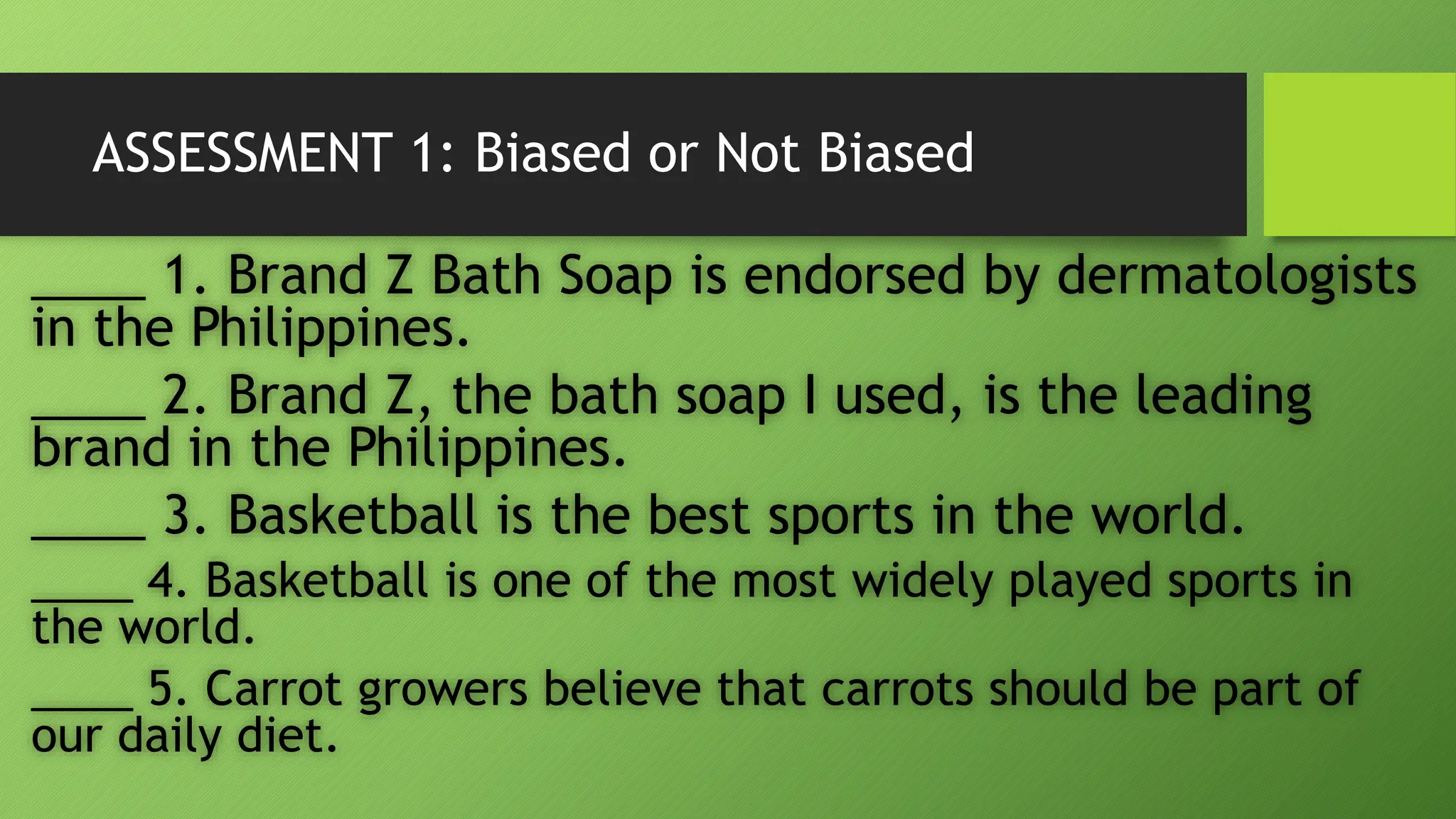 Examining Biases (for or against the author) | PPTX