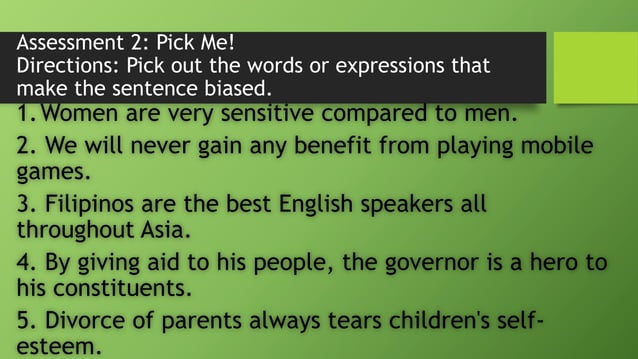 Examining Biases (for or against the author) | PPTX | Educational ...