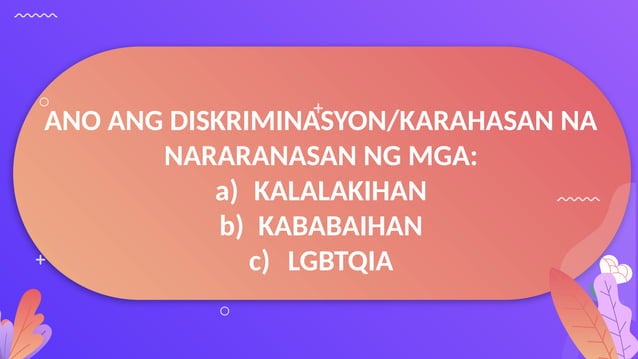 QUARTER 3 week 3-4 .pptx karahasan, diskriminasyon | PPTX