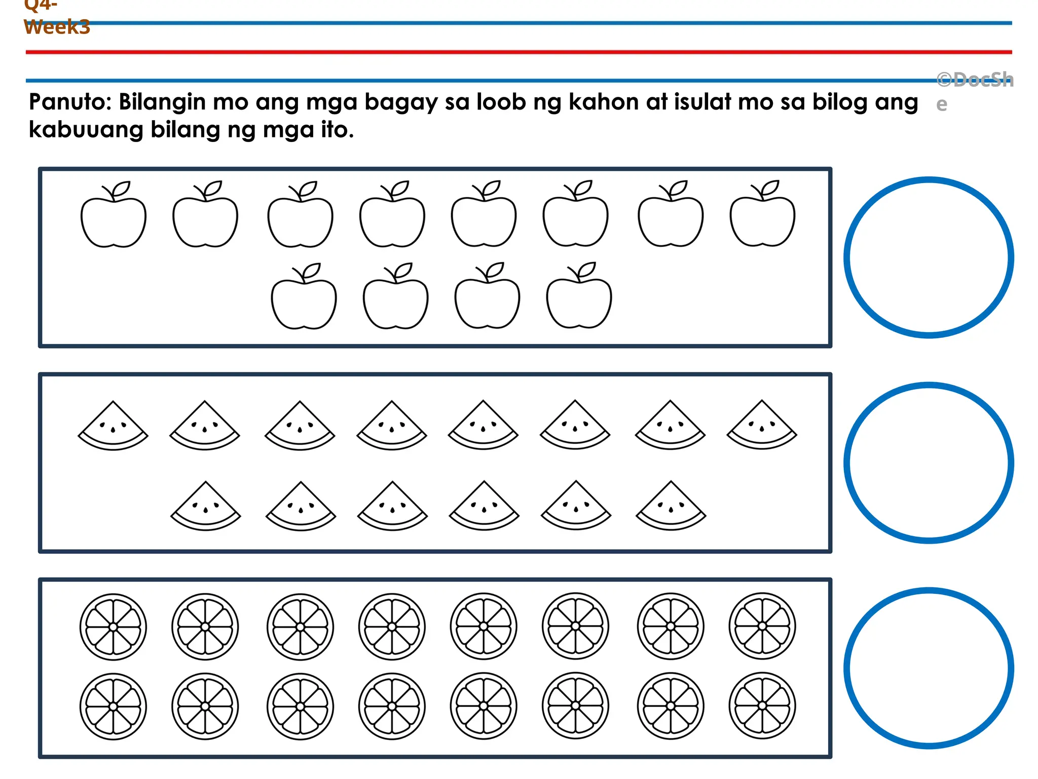 NUMERACY WORKSHEETS for kindergarten Matatag | PPTX