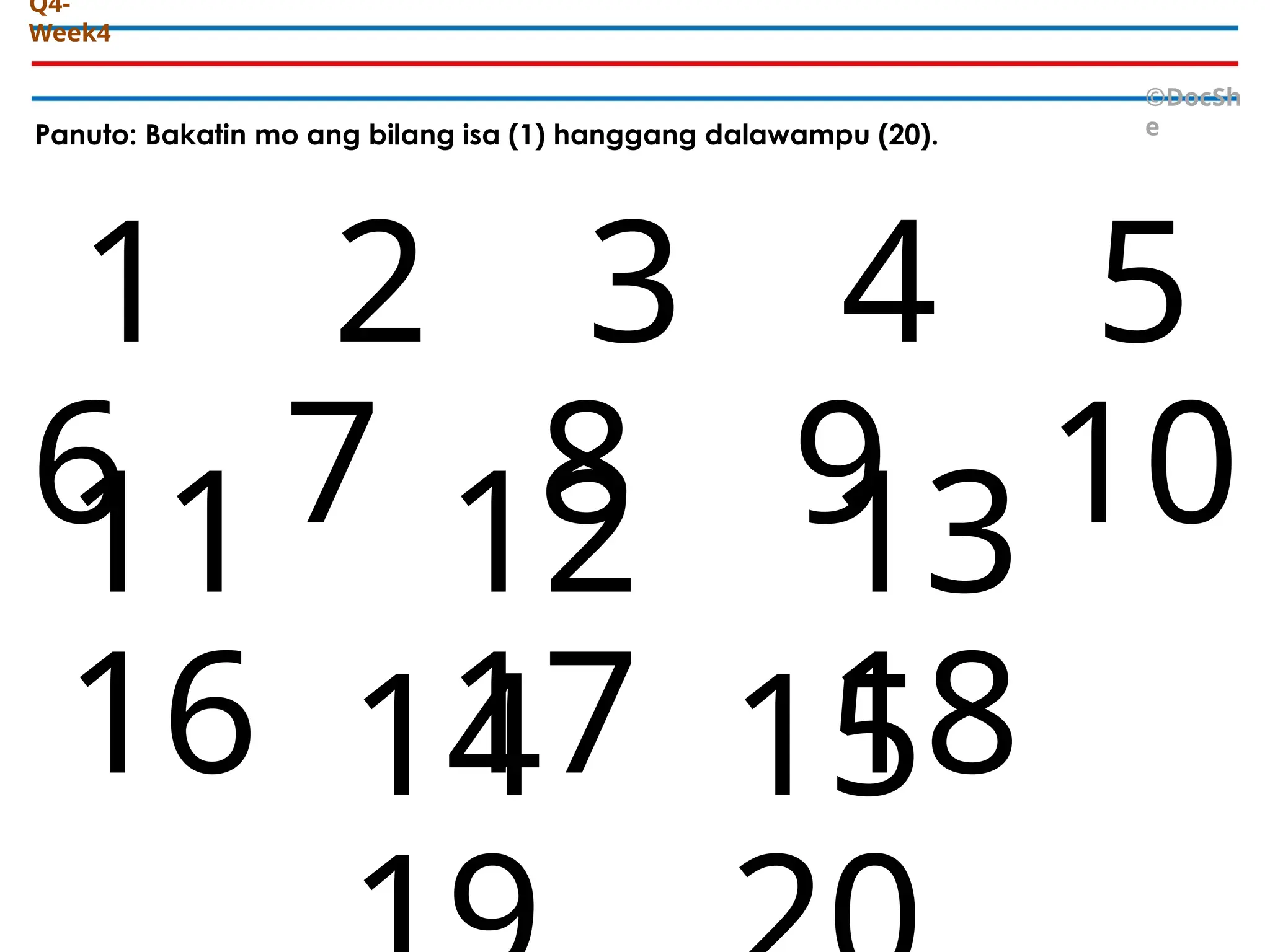 NUMERACY WORKSHEETS for kindergarten Matatag | PPTX