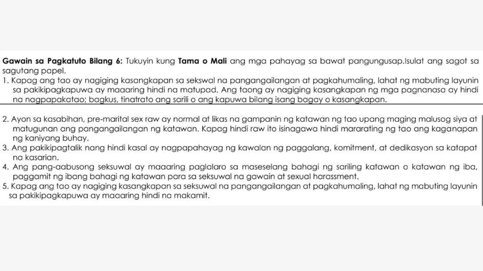 ESP 10-QUARTER 4- SEKSUWALIDAD | PPTX