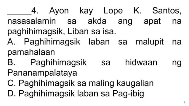 QUARTER 4 FILIPINO 8 FLORANTE AT LAURA GAWAIN 1-4.pptx