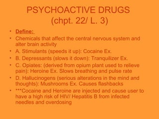 Unit 5 Alcohol, Tobacco and Other Drugs (ATOD) | PPT