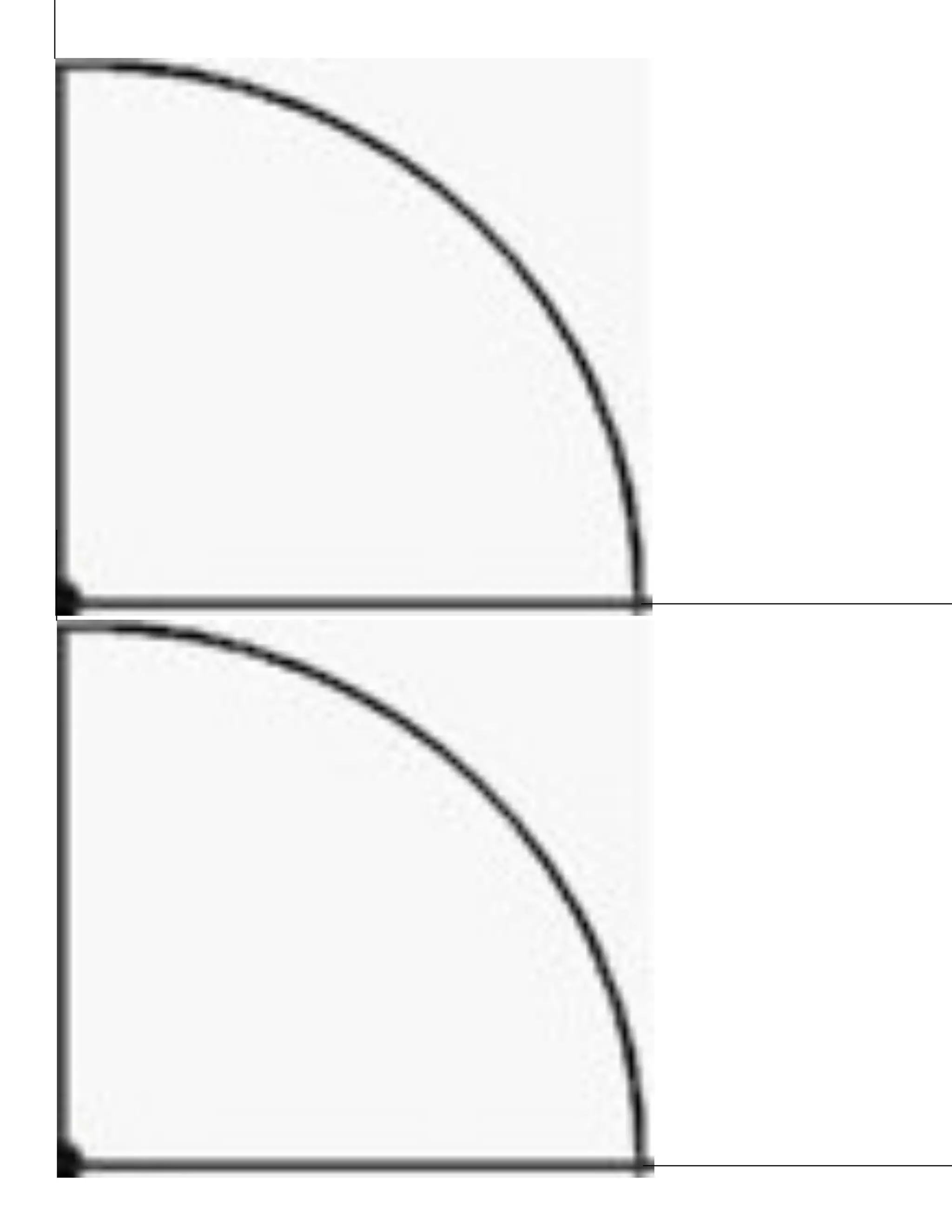 Quarter circle color worksheet | PDF
