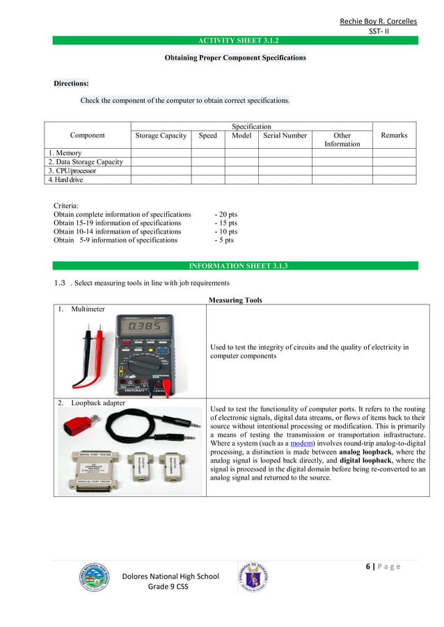 Quarter ii css 9 | PDF
