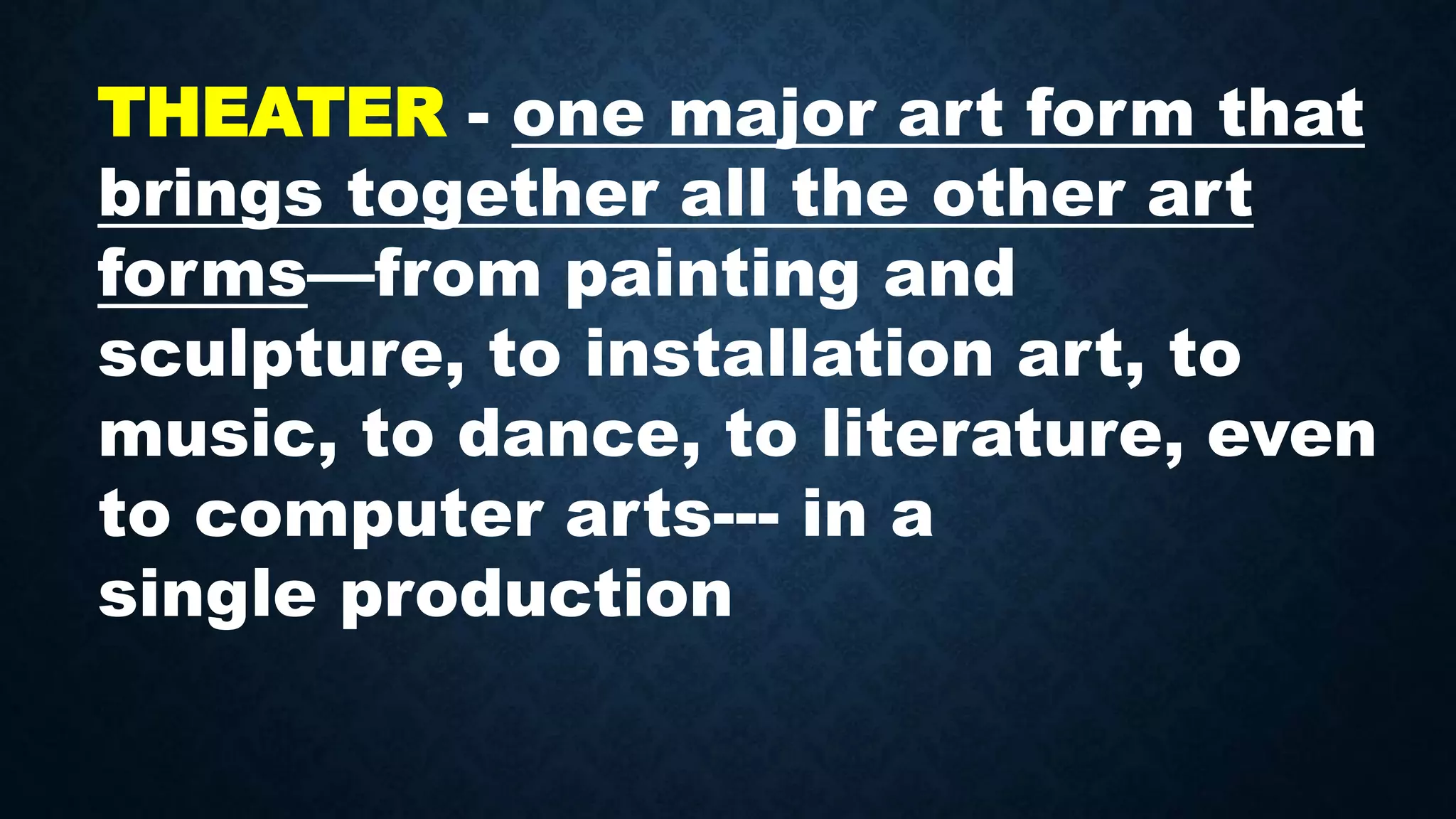 Arts QUARTER IV: ORIGINAL PERFORMANCE WITH THE USE OF MEDIA | PPTX