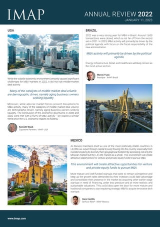 IMAP closes 238 M&A transactions worth over $26 billion in 2022 | PDF ...