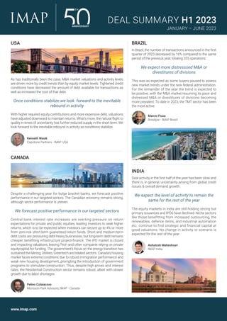 IMAP closes 92 M&A transactions worth over $3 billion in H1 2023 | PDF ...