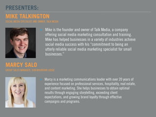 Tourism Forum: Social Media Workshop | PPT