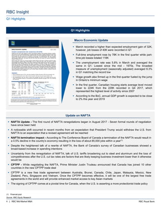 RBC Mid Market M&A 2018 Q1 Update | PDF | Business Banking & Finance ...