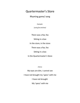 Quartermasters Store Eld | DOC