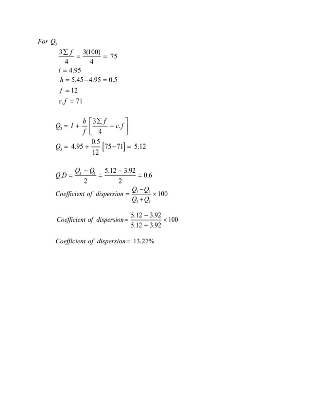Quartile deviation | PDF