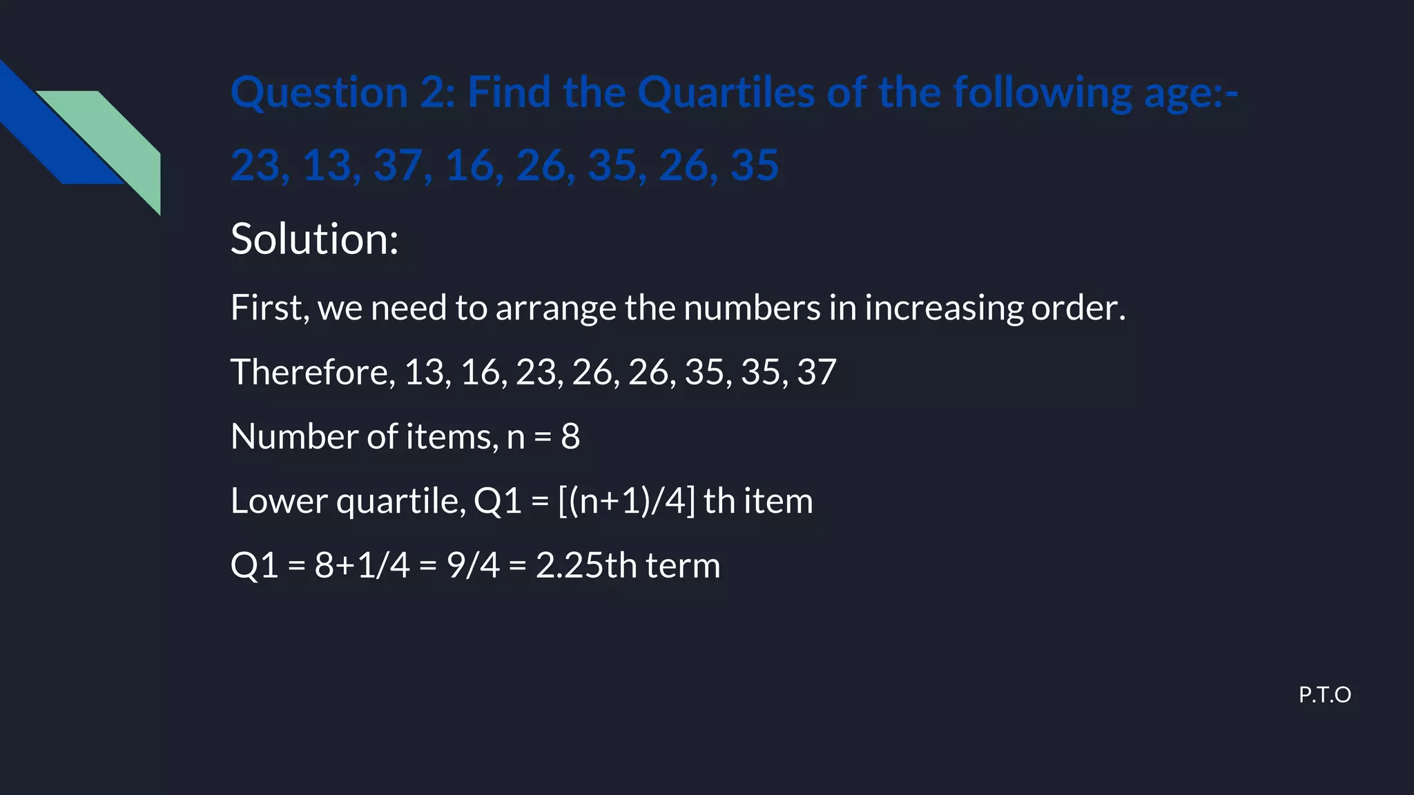 Quartile Deviation Pptx