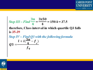 Quartile for grouped data | PPTX