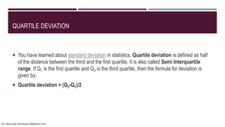 Quartile in Statistics | PPT