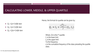 Quartile in Statistics | PPT