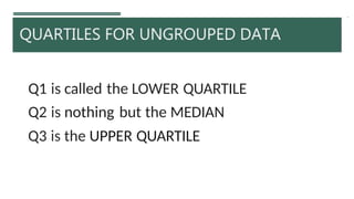 Quartiles of Ungrouped Data Math 10.pptx